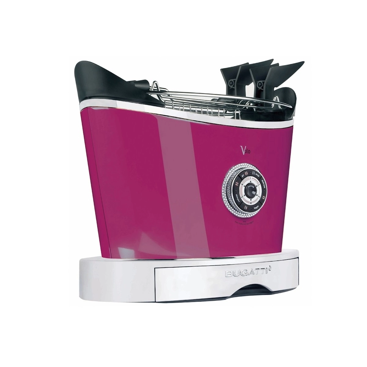 Casa Bugatti - Toster VOLO - fioletowy, 140 kryształów Swarovski®